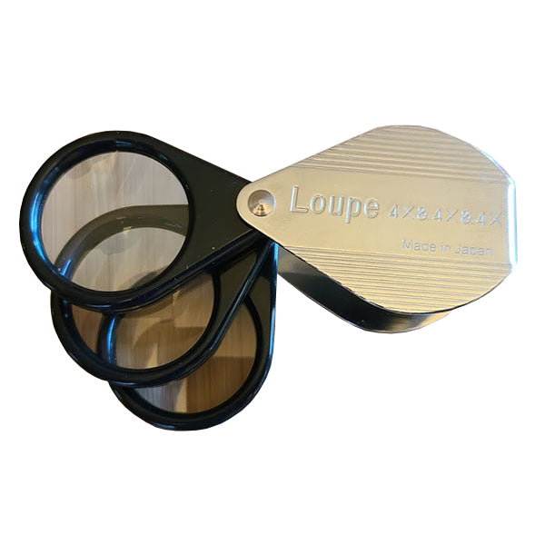 Donegan Optical Folding Triple Magnifier 4X / 8X / 12X – ASC Scientific