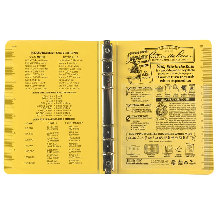 Field Ring Binder - 1/2" Rite in the Rain – ASC Scientific